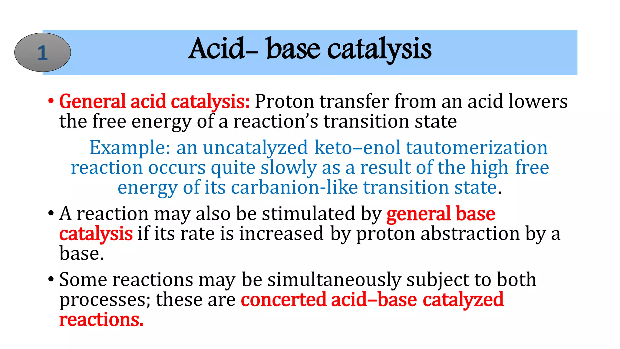 Catalysis mechanisms | PPTX