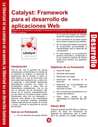 Catalyst: Framework para el desarrollo de aplicaciones Web | PDF