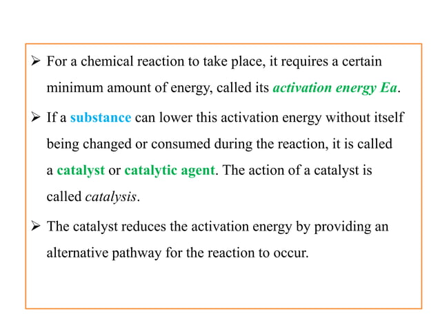 Catalyst | PPTX | Chemistry | Science
