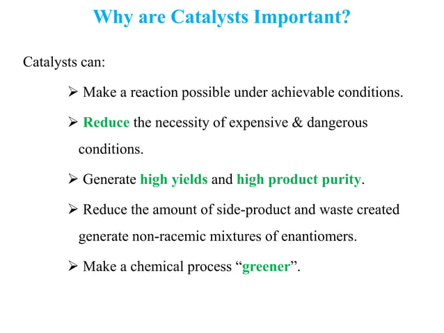 Catalyst | PPTX | Chemistry | Science
