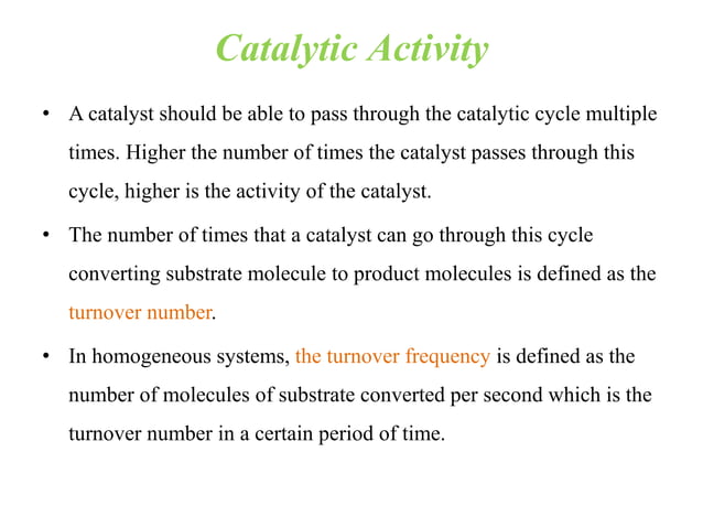 Catalyst | PPTX | Chemistry | Science