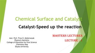 Catalyst and Chemical Reaction PPT...pptx | Chemistry | Science
