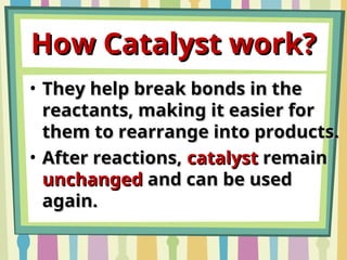 CATALYST-Physical science- Grade 12 Power Point presentation | PPT