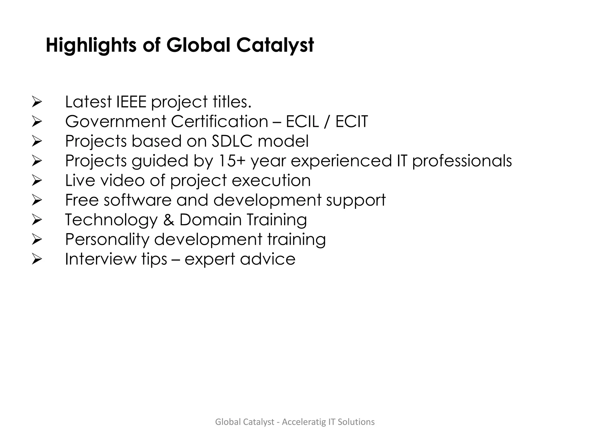Catalyst college-presentation | PPSX