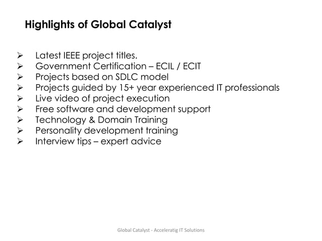 Catalyst college-presentation | PPT