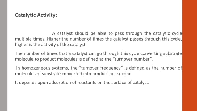 Catalyst activation | PPTX