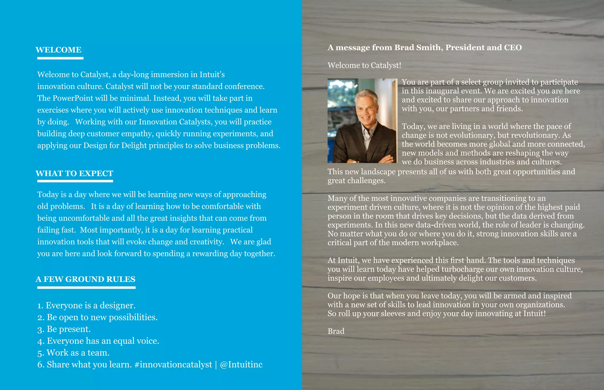 Catalyst - An Intuit Innovation Experience | PDF