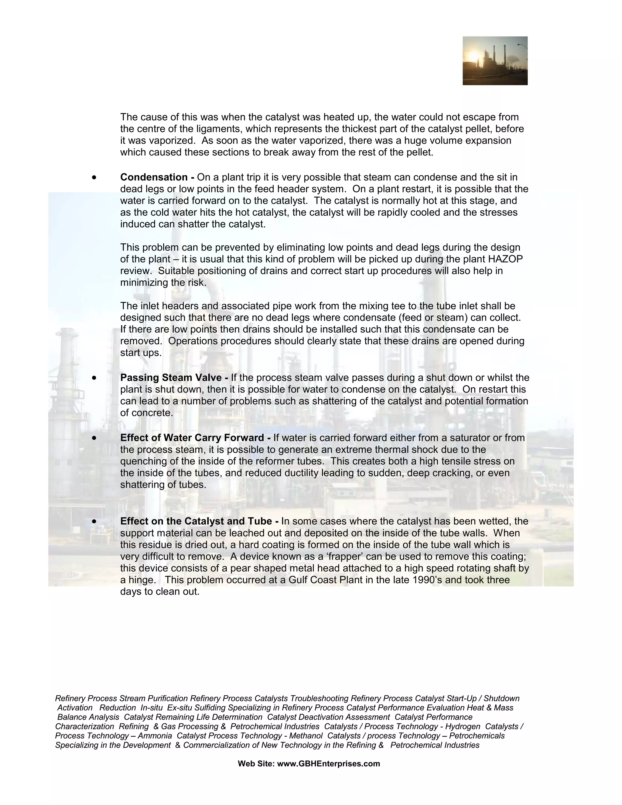 Catalyst Breakage in Reformer Tubes | PDF