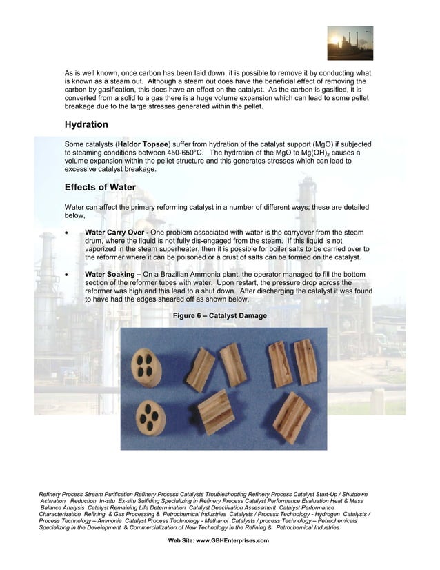Catalyst Breakage in Reformer Tubes | PDF | Chemistry | Science
