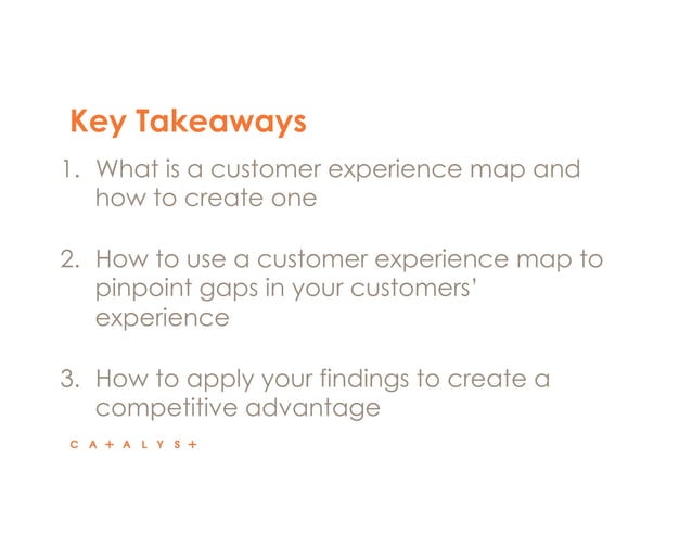 CRM Evolution Conference: How to Create a Customer Experience Map | PDF