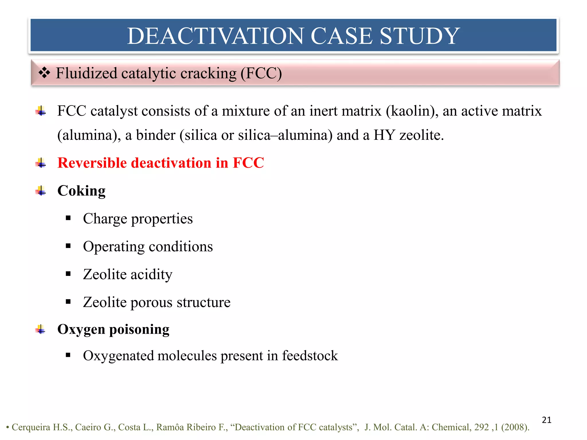 Catalyst deactivation and regeneration | PPTX