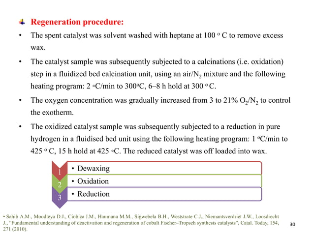 Catalyst deactivation and regeneration | PPTX