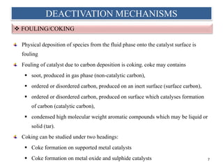 Catalyst deactivation and regeneration | PPTX