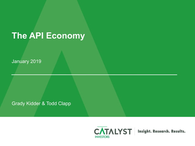The API Economy | PPT
