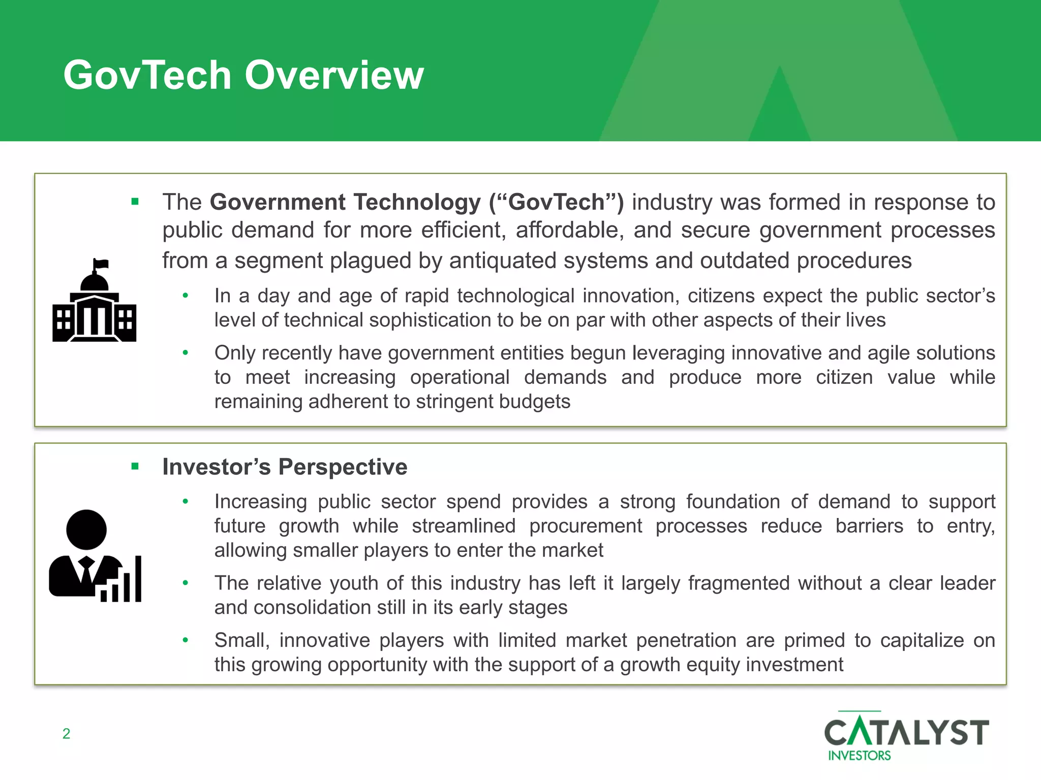 GovTech Market Overview | PDF