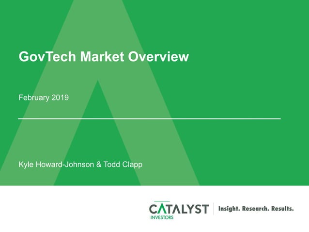 GovTech Market Overview | PDF | Cloud Computing | Internet