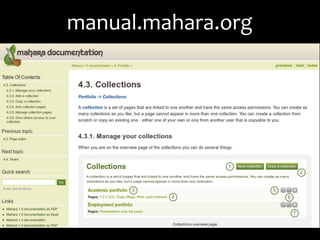Writing the Mahara user manual | PPT
