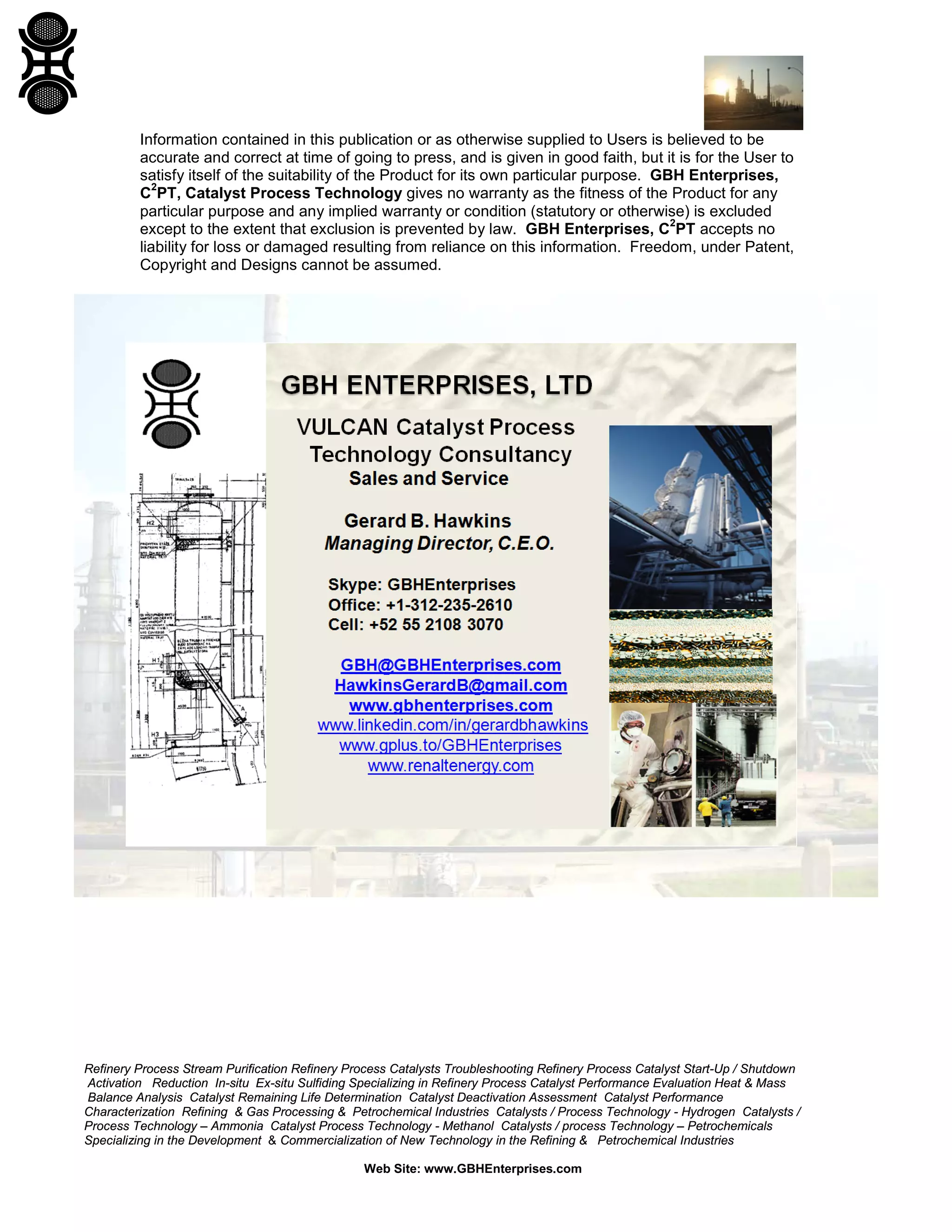 Catalyst poisons & fouling mechanisms the impact on catalyst ...