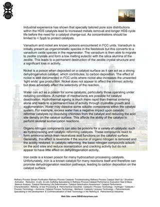 Catalyst poisons & fouling mechanisms the impact on catalyst ...