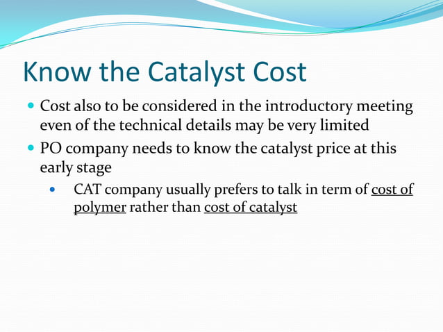 Catalyst Selection - Buy Model Overview | PPT