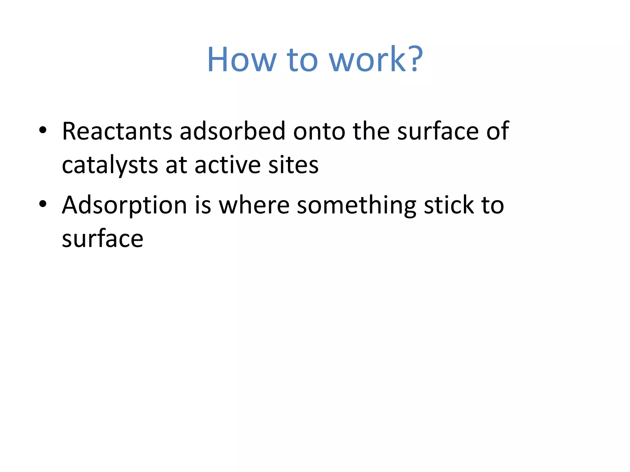 Catalysts in industry | PPTX