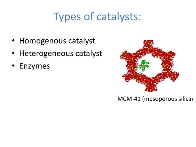 Catalysts in industry | PPTX | Chemistry | Science