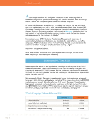 The Case for Incrementality | PDF