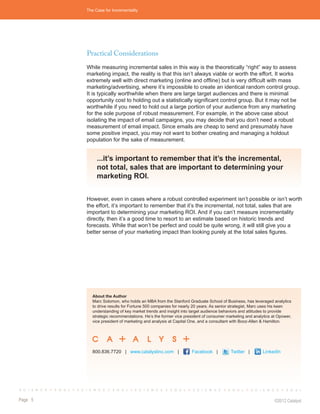 The Case for Incrementality | PDF