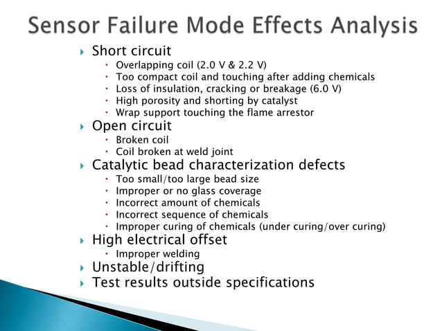 Catalytic Bead Sensor Yield Improvement Presentation | PPTX | Chemistry ...