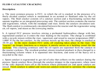 Catalytic Cracking in ChemicalEngineering | PDF