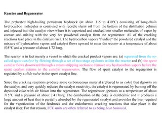 Catalytic Cracking in ChemicalEngineering | PDF