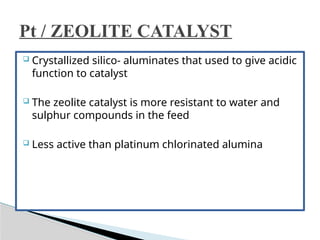 Catalytic isomerization processes used in petroleum refining | PPTX