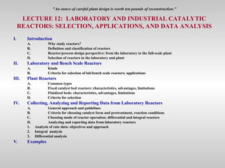 Catalytic Reactors in which all types of reactor | PPT