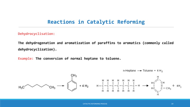 Catalytic reforming process | PPT | Chemistry | Science
