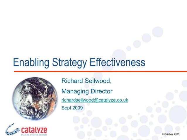Enabling Strategy Effectiveness | PPT