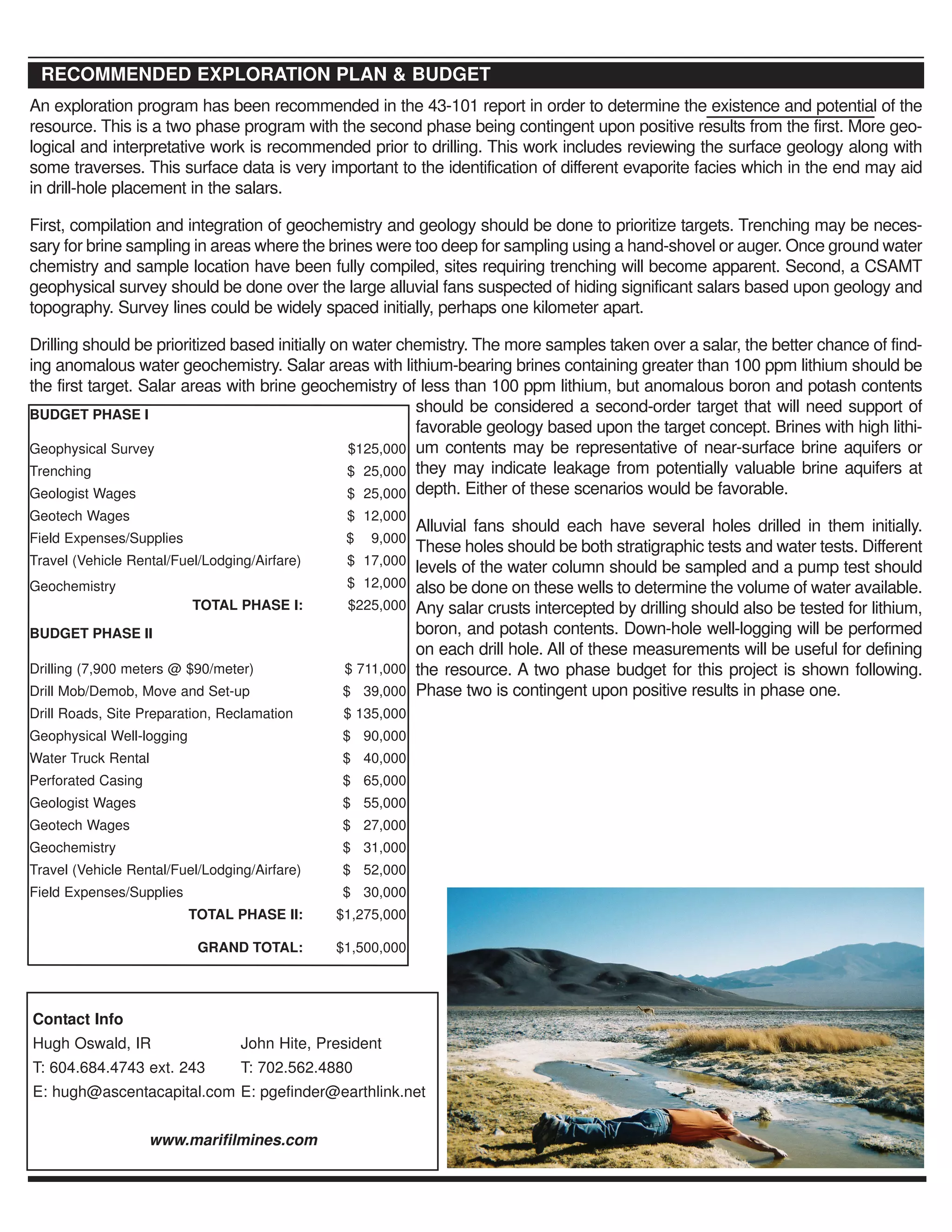 Catamarca Lithium Project Fact Sheet | PDF
