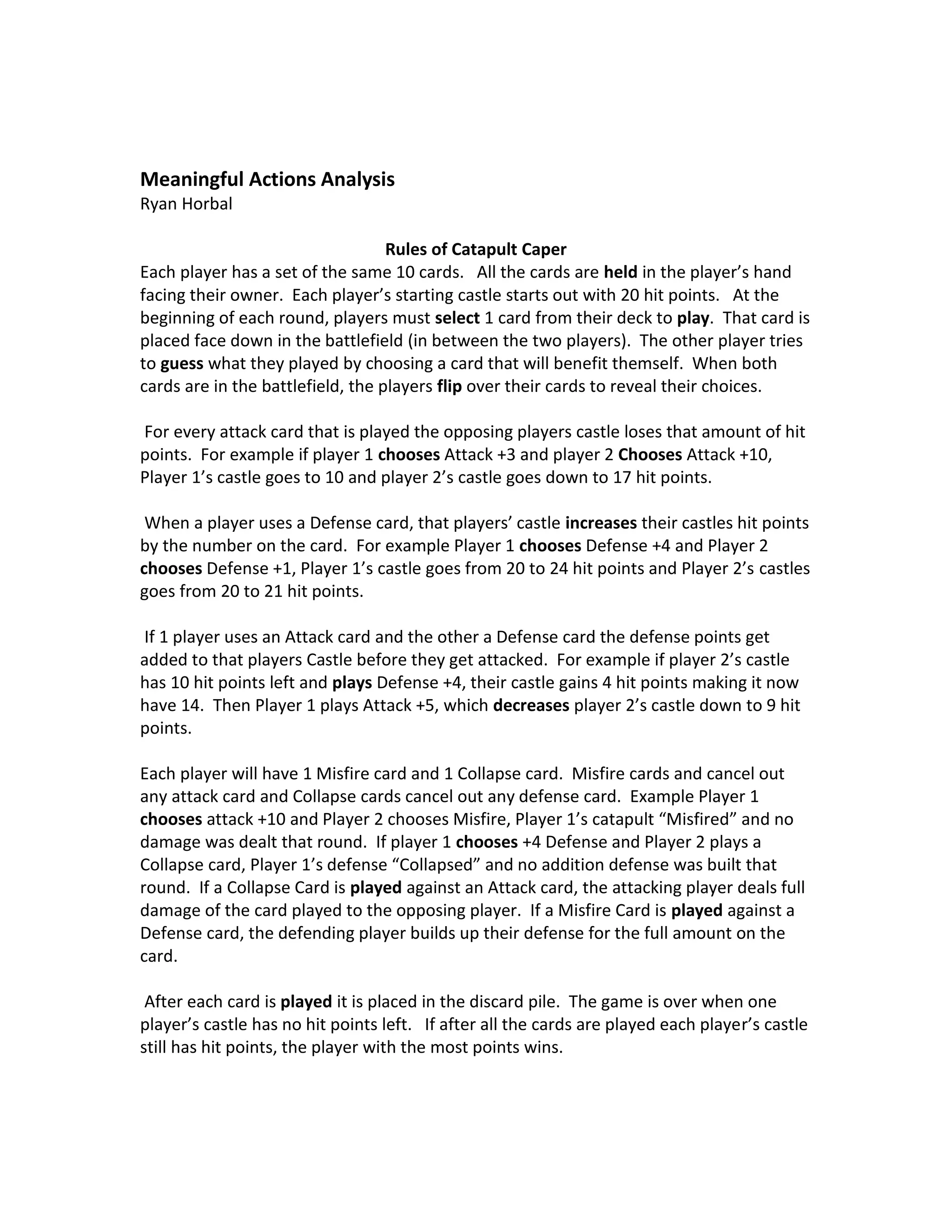 Catapult Capers | PDF