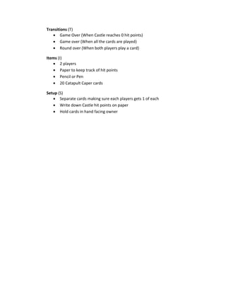 Catapult Capers | PDF