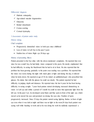 CATARACT CASE PRESENTATION(CASE STUDY) | DOCX