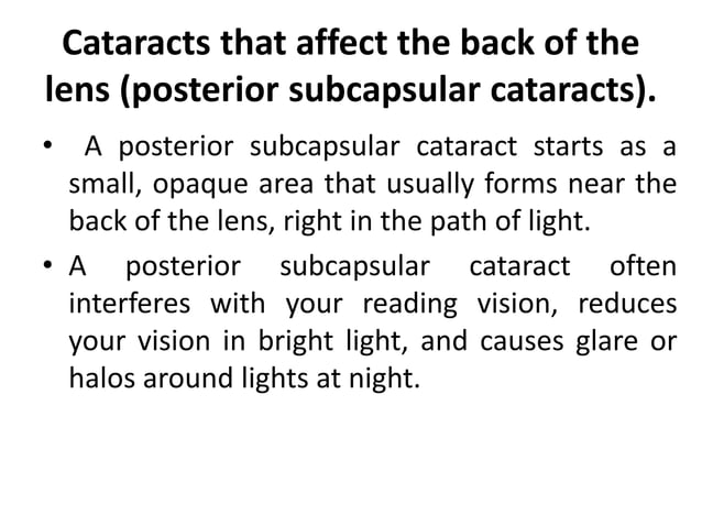 Cataract | PPTX | Eye and Vision Conditions | Diseases and Conditions