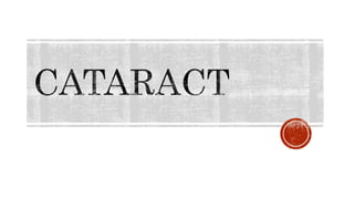 Cataract revisionnotes ophthalmology | PPTX