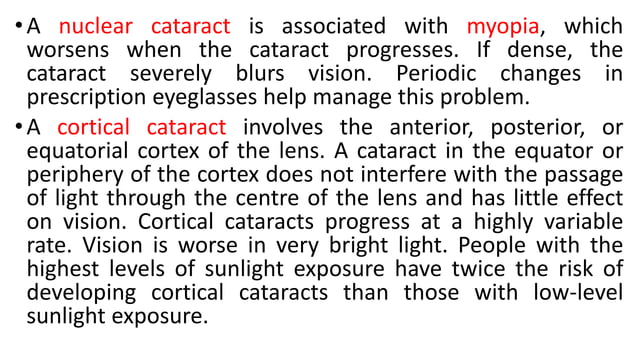 Cataract and its management | PPTX | Eye and Vision Conditions ...
