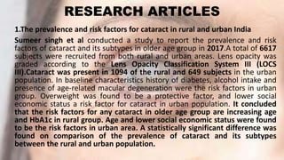 Cataract and its management | PPTX
