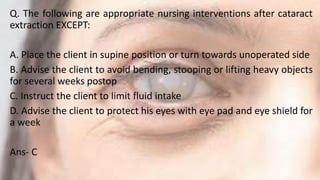 Cataract and its management | PPTX