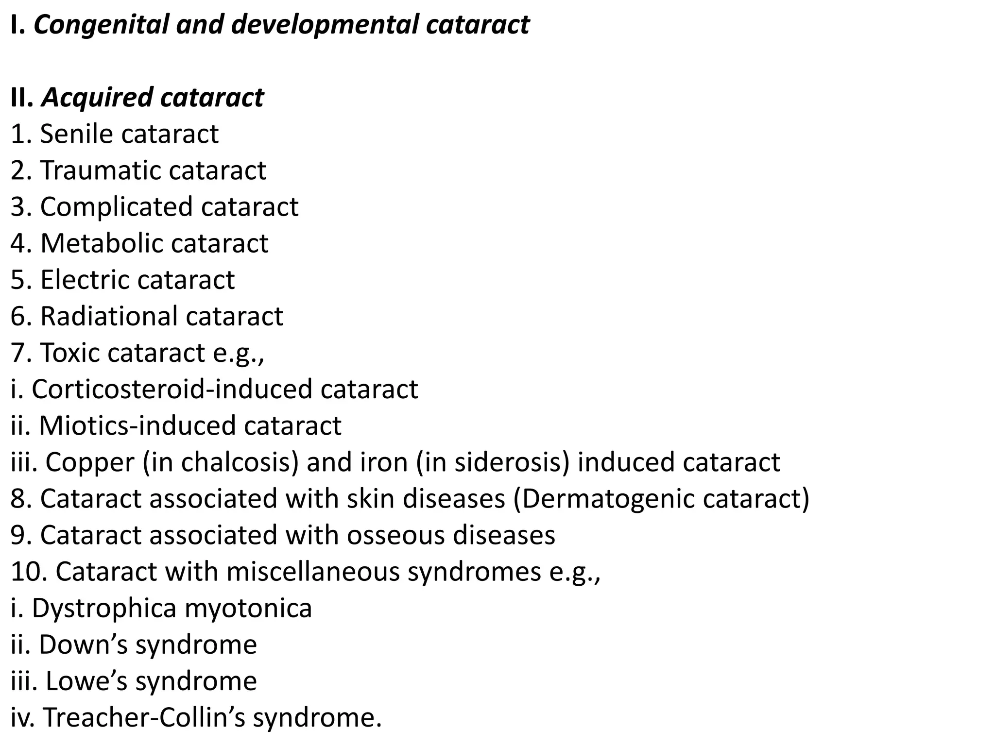 Cataract quick revision ( ophthalmology) | PPTX