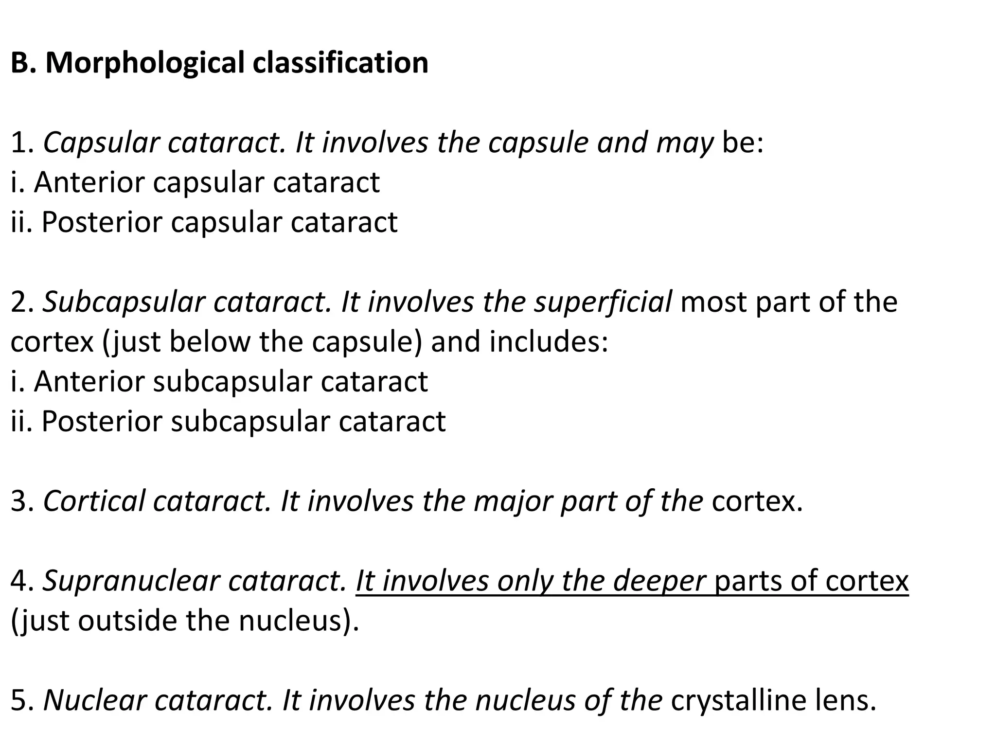 Cataract quick revision ( ophthalmology) | PPTX