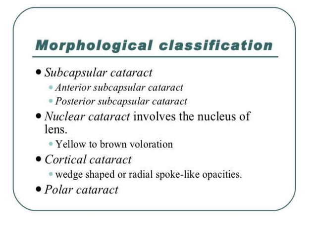 Ophthalmological disorder Cataract for B.Sc. Nursing students | PPTX