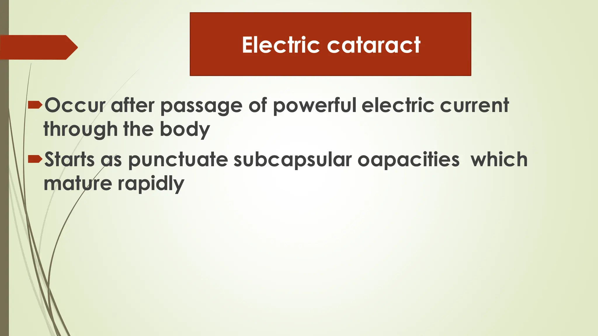Etiological classification of cataract Dr.BKP