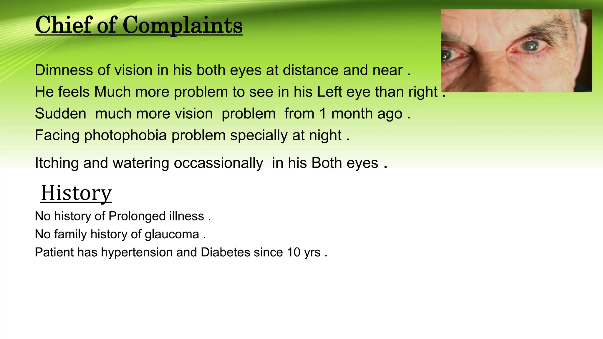 Cataract with clinical Case Presentation | PPTX