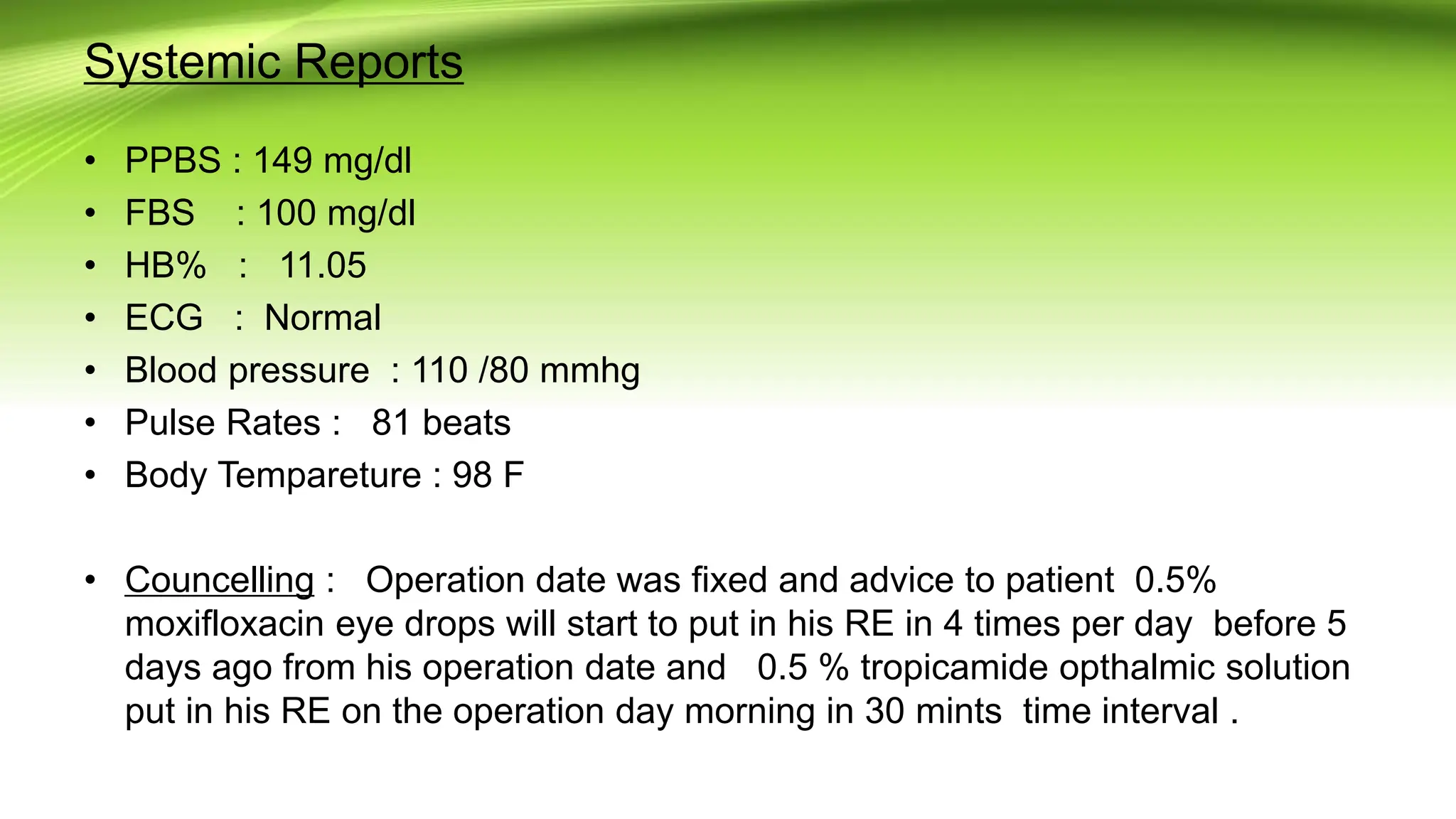 Cataract with clinical Case Presentation | PPTX